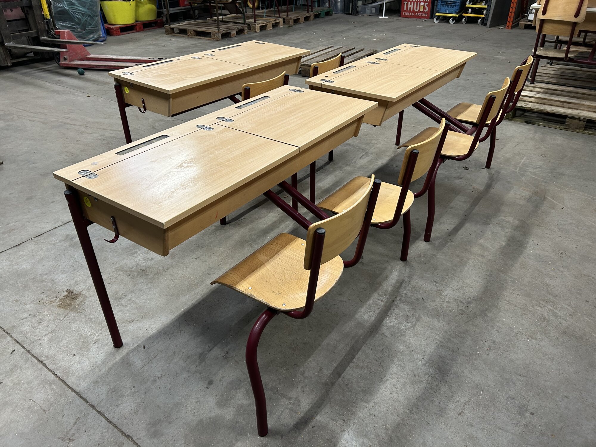 Schoolbank dubbel (3st) | Komerco